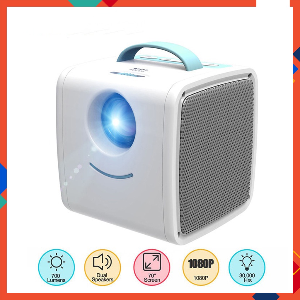 Q2 Portable Projetor Home Theatre System Children Education LCD Mini ...