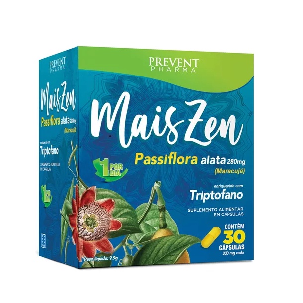 Mais Zen Passiflora Maracugina Calmante Natural 30 Cápsulas | Shopee Brasil