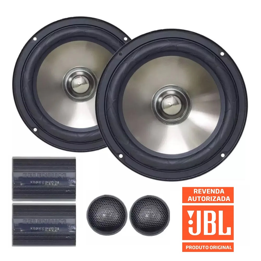 KIT DUAS VIAS JBL ALTO FALANTE 6 POLEGADAS 120W + TWEETER E CROSSOVER SELENIUM | Shopee Brasil
