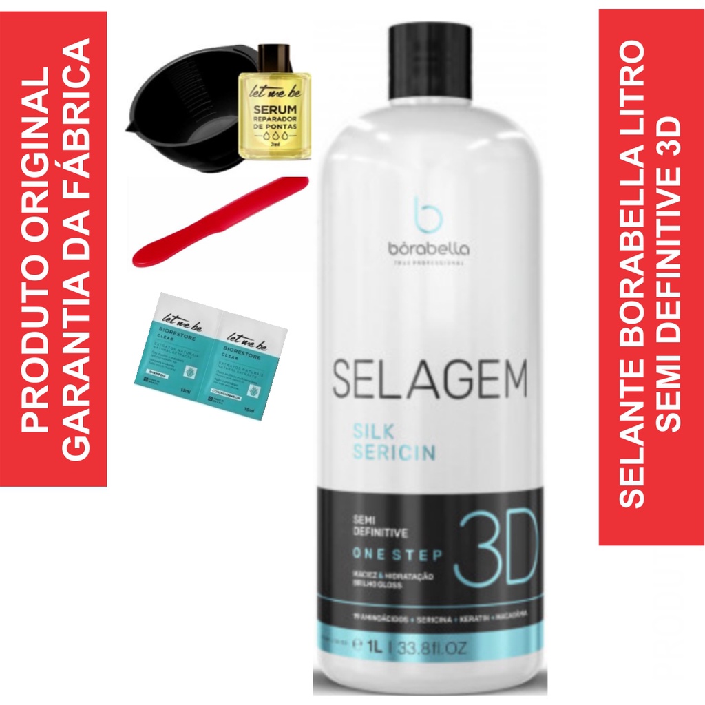 Borabella Selagem 3D Semi Definitiva Brilho Gloss Sealant - 1L | Shopee ...