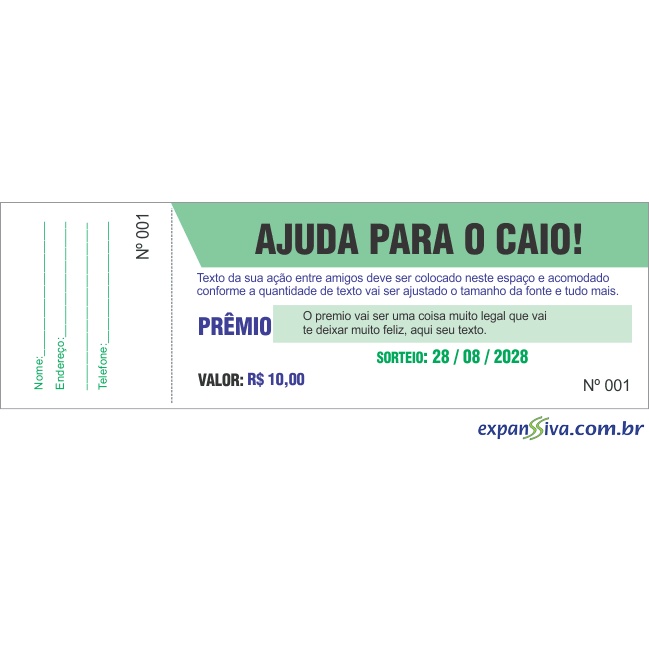 400 Blocos de Rifa, Ação entre amigos, Bloco, Rifas | Shopee Brasil