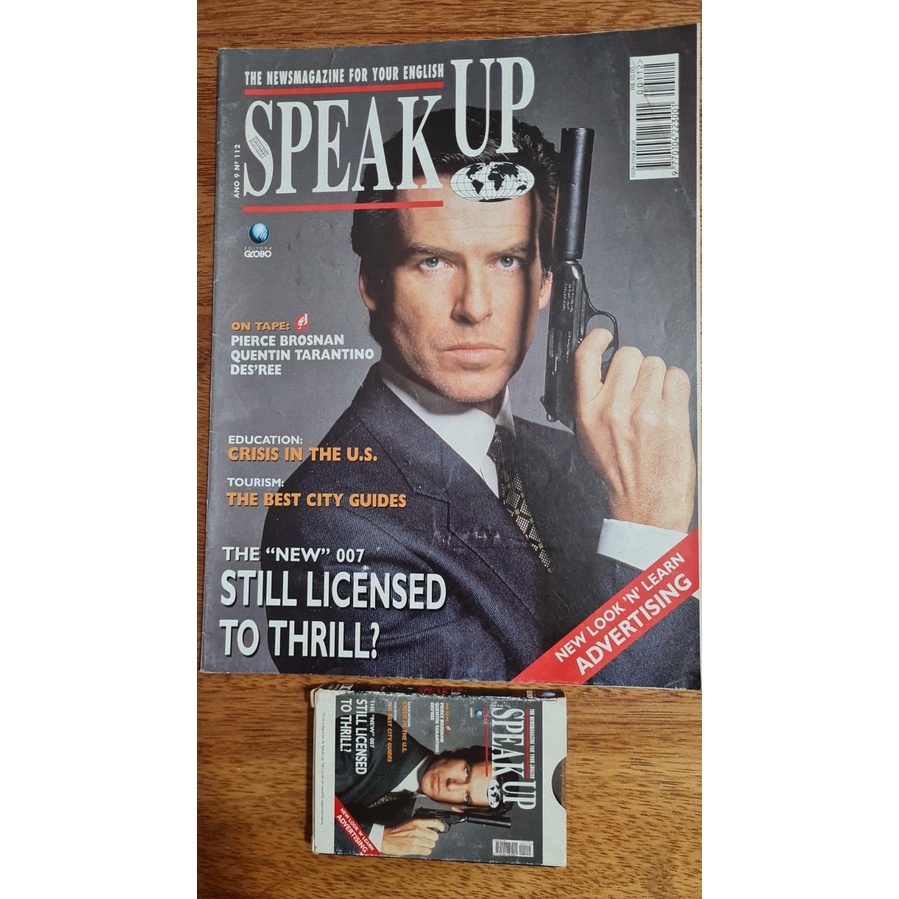 Revista + Fita K7 Speak Up - Editora Globo - n°112 The New 007- James ...