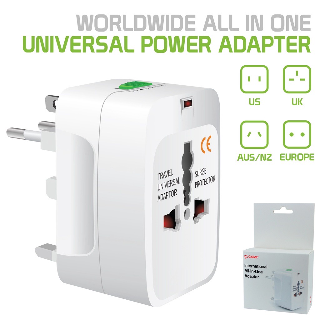 Tomada Adaptador Internacional Universal Viagem Uk Eua Europa Asia ...