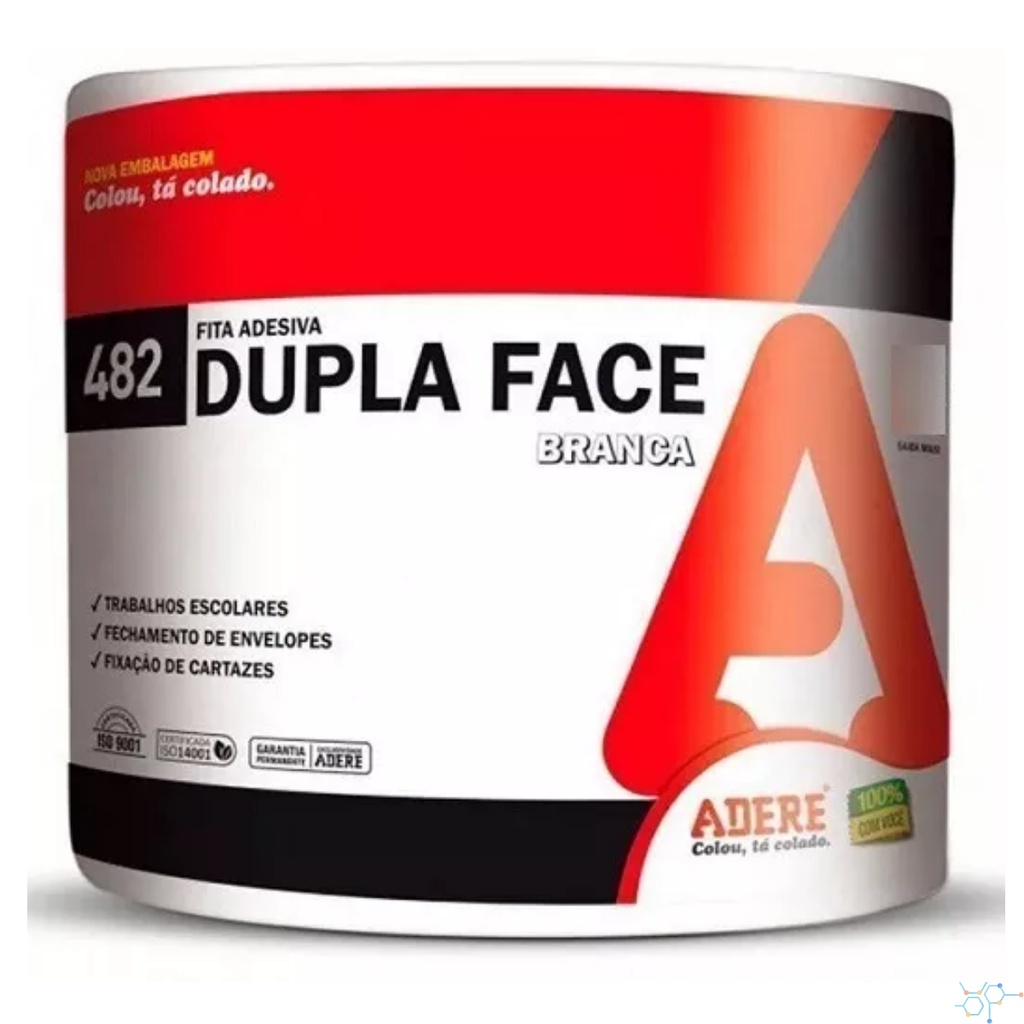 Fita Dupla Face Adere Larg. 19mm X 30 Metros Kit Com 5un. | Shopee Brasil