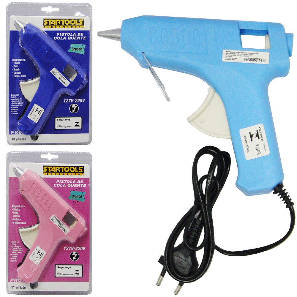 Pistola De Cola Quente Grande Bivolt 15W StarTools PRO | Shopee Brasil