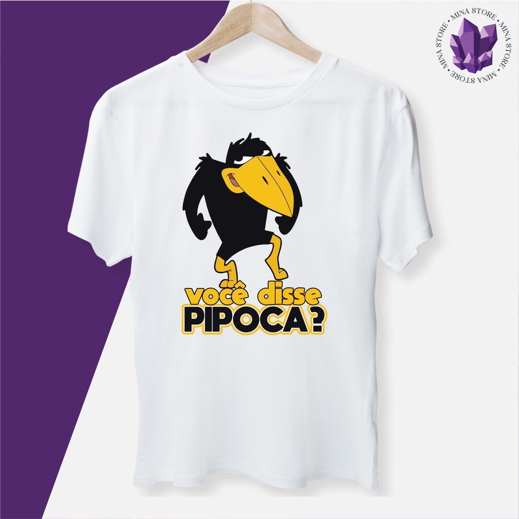 Camiseta T-shirt Pica Pau Jubileu Pipoca | Shopee Brasil