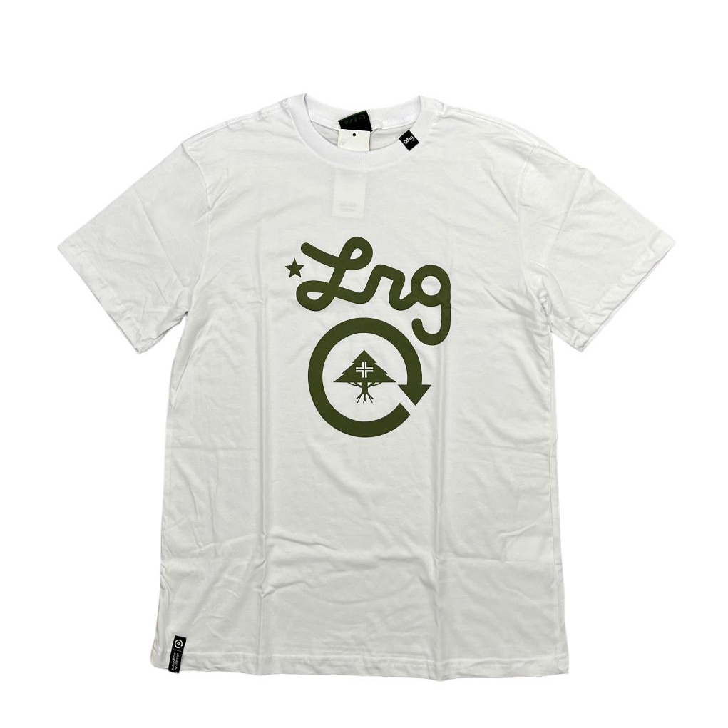 Camiseta Lrg Cycle Logo Branca/verde Militar | Shopee Brasil