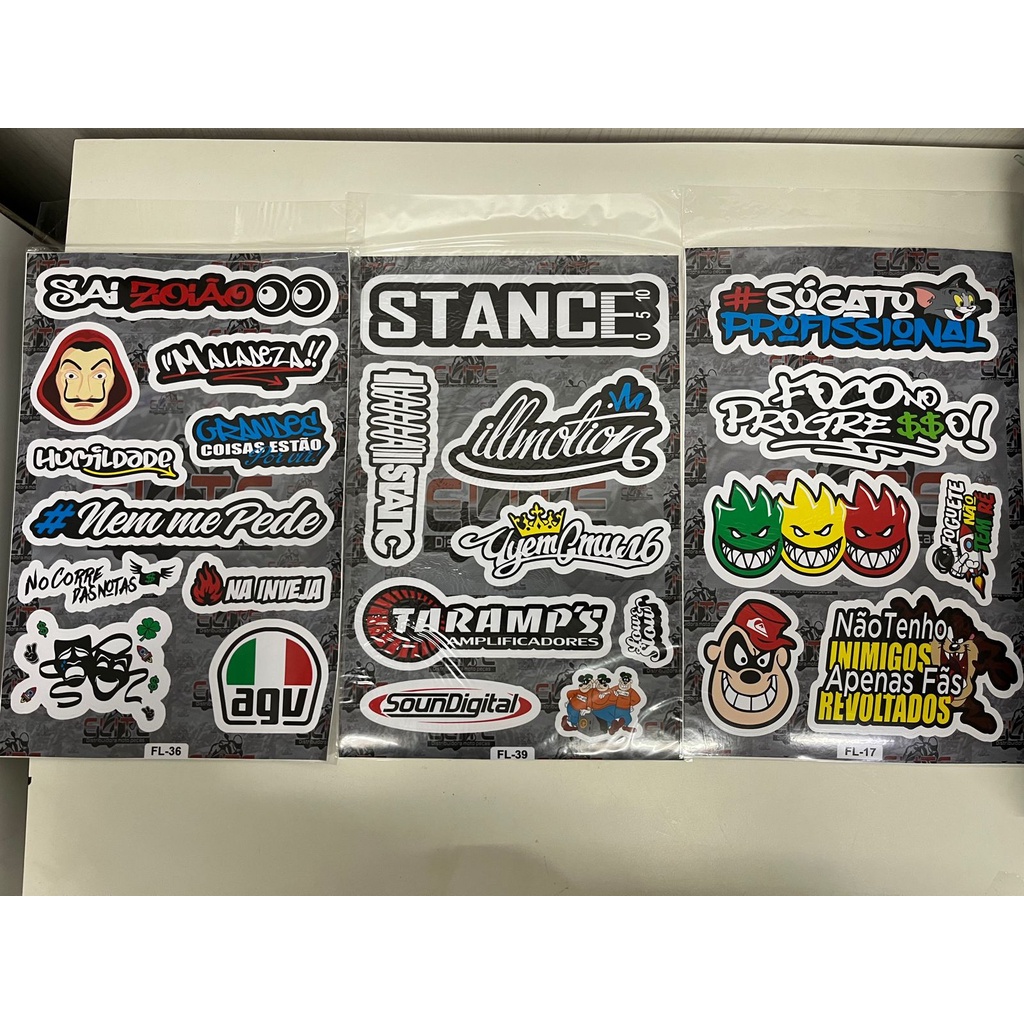 Adesivo em folha modelo sticker | Shopee Brasil