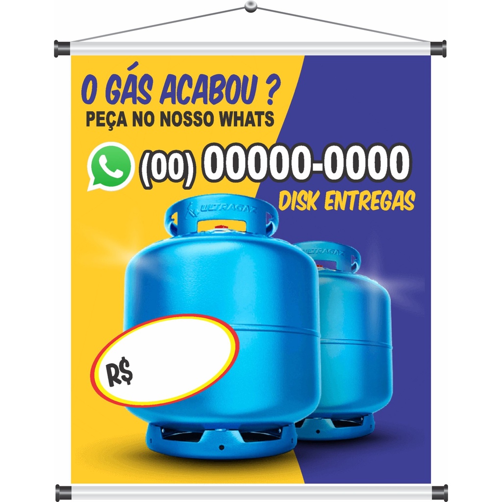 banner gas 1metro x70cm mod238 | Shopee Brasil