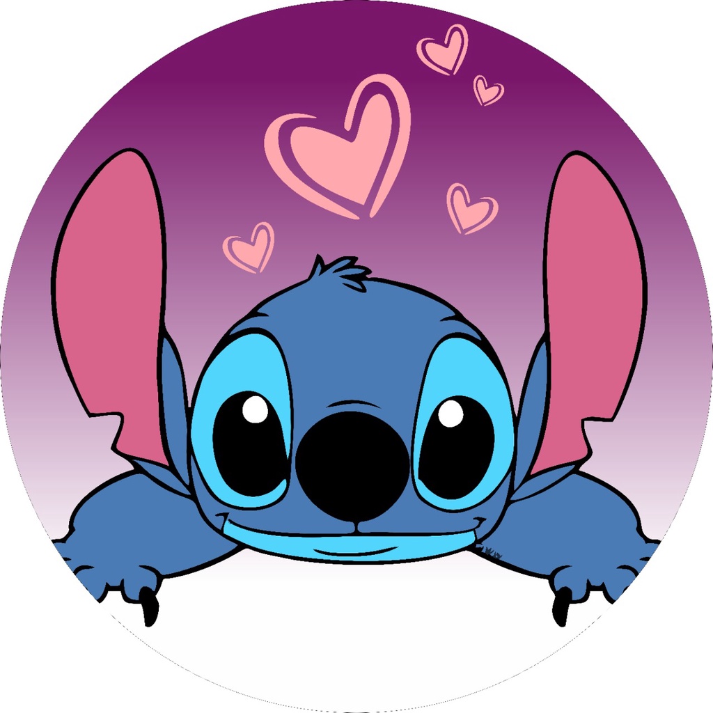 Painel Redondo Tecido Sublimado Lilo E Stitch 1,50 | Shopee Brasil