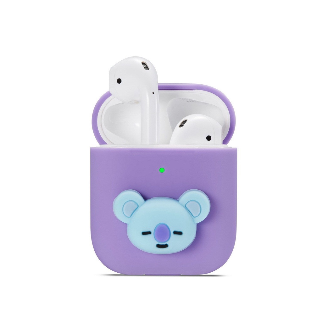 3D Bonito Cartonn BTS Funny Cookie AirPods 1/2 Bluetooth Fone De Ouvido Anti-Queda Capa De ...