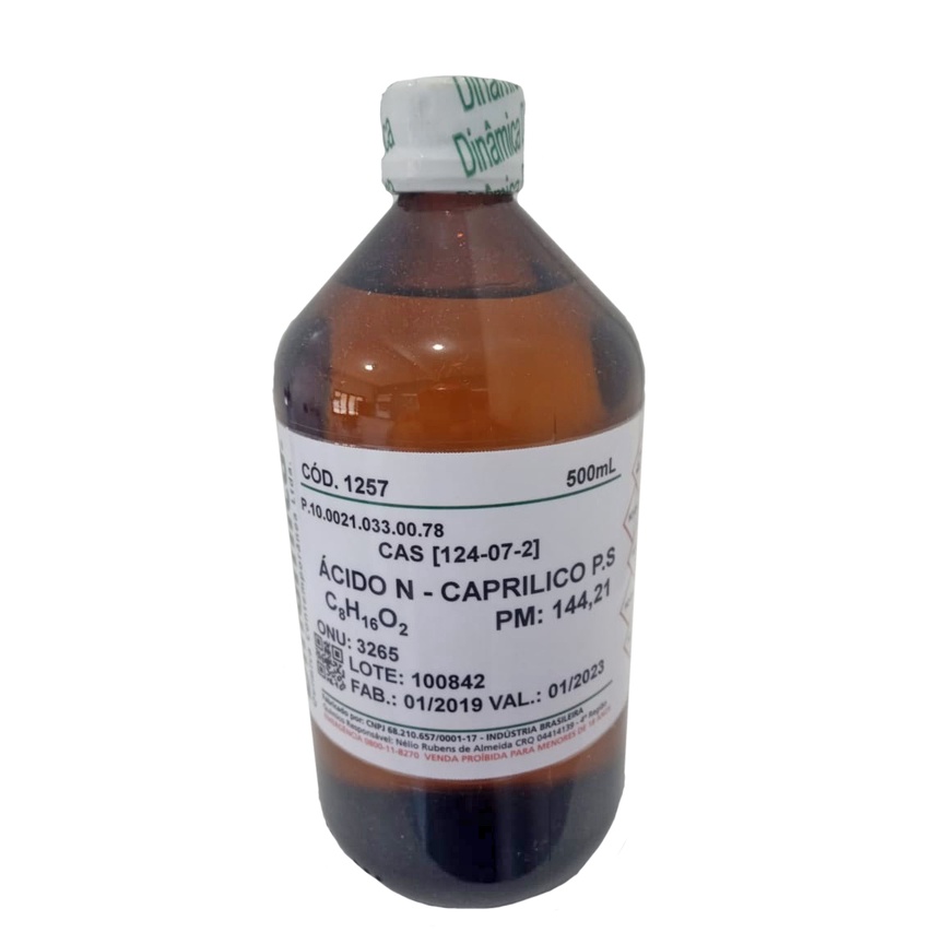 Ácido Caprílico PA 500ml | Shopee Brasil