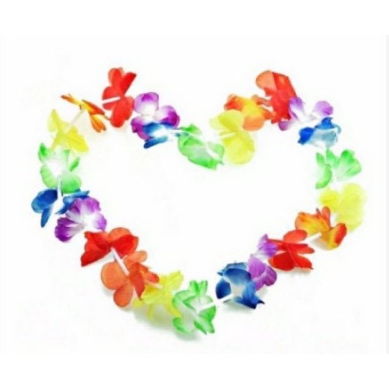 1 Unidade Colar havaiano carnaval fantasia luau flores tecido festas ...