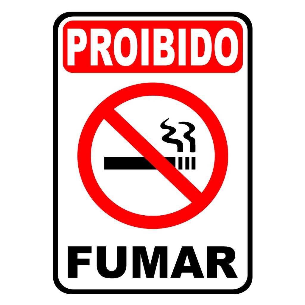 Adesivo Proibido Fumar - A6 10cm x 15cm | Shopee Brasil