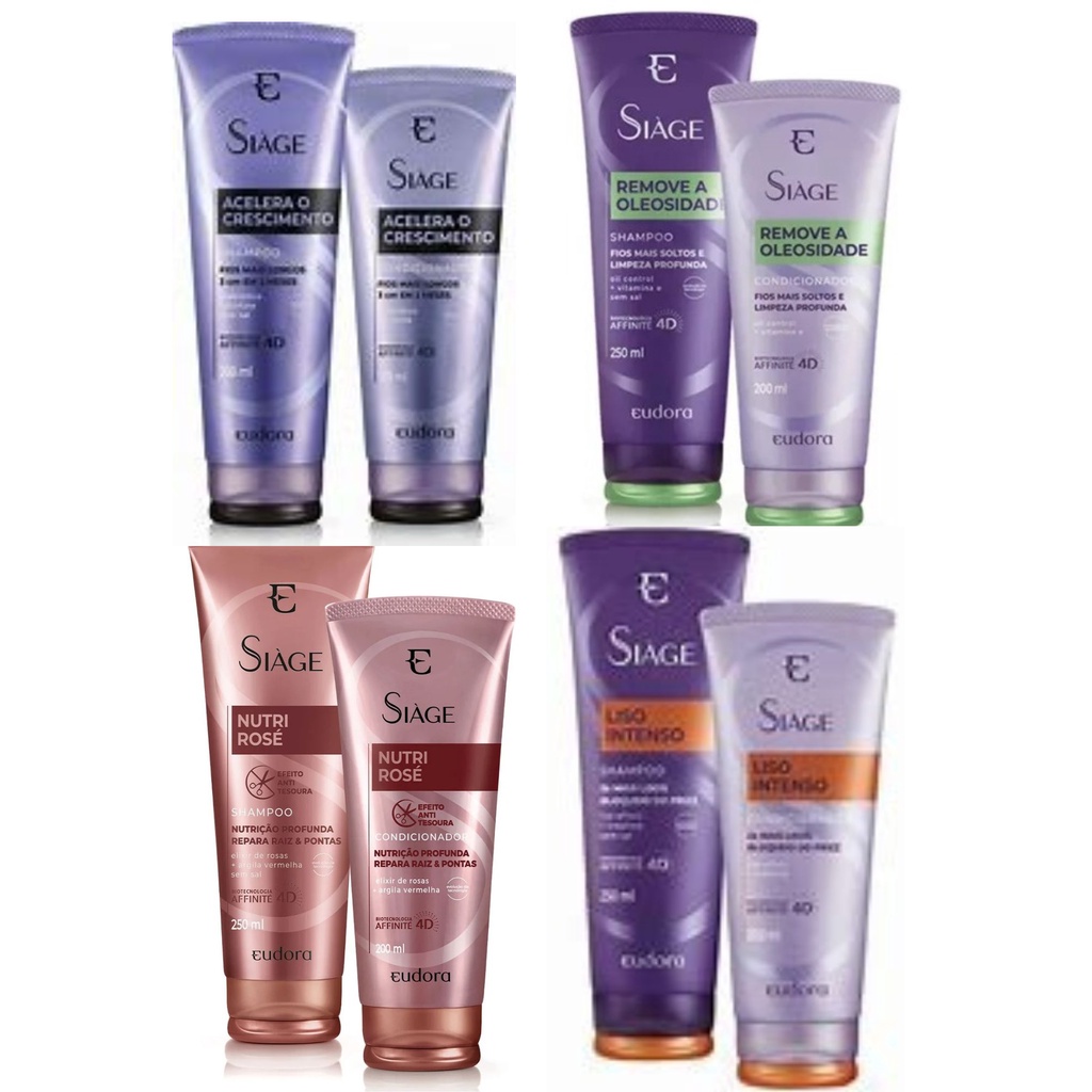Shampoo e Condicionador Eudora siage | Shopee Brasil