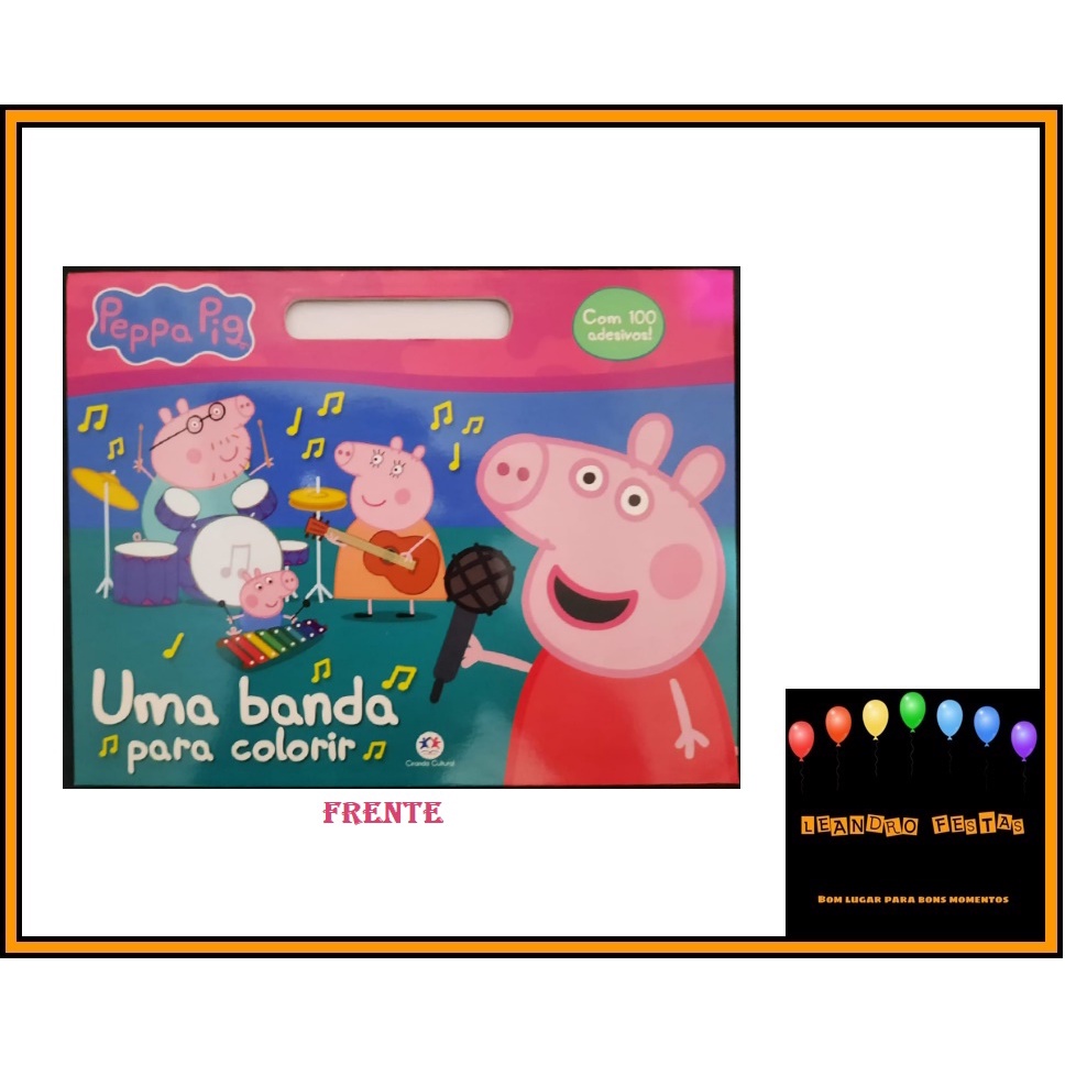 Peppa Pig - Uma Banda Para Colorir Mega Bloco de Colorir / Com 100 ...