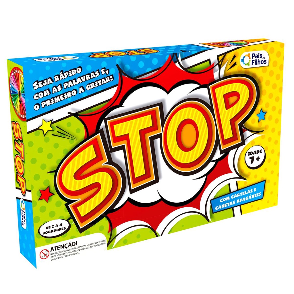 Jogo STOP Stopots Adedonha Premium Pais e Filhos | Shopee Brasil