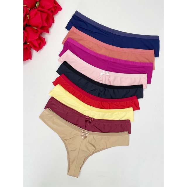 Kit 5 Calcinha Fio Duplo, Behhy, Fio Dental, Levanta Bumbum | Shopee Brasil