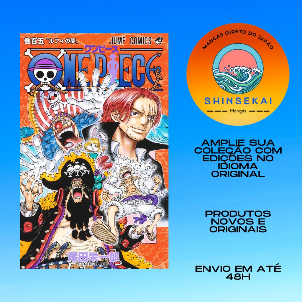 Mangá one piece 105 em japonês | Shopee Brasil