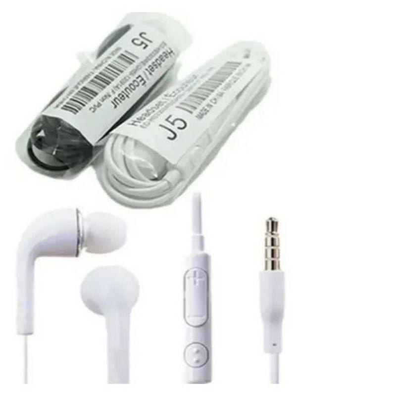 Fone J5 Preto ou Branco | Shopee Brasil