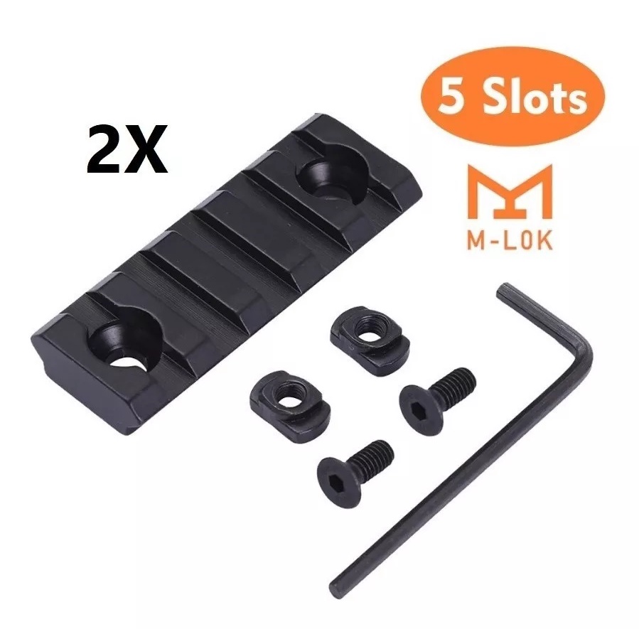 Kit 2x Trilho 20mm Grip Lanterna Handguard M-lok Mlok | Shopee Brasil