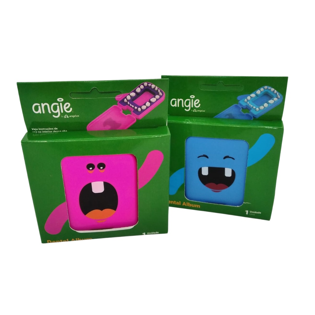 Porta Dente de Leite Infantil- Dental Album Angie Angelus | Shopee Brasil