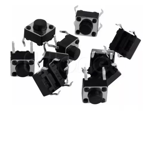 10 X Chave Táctil Push Button 6x6x5mm Arduino Eletrônica Código 580 Shopee Brasil