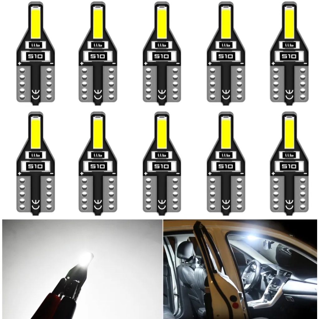 Lampada Mini Led T10 5w5 Canbus Canceller Branco | Shopee Brasil