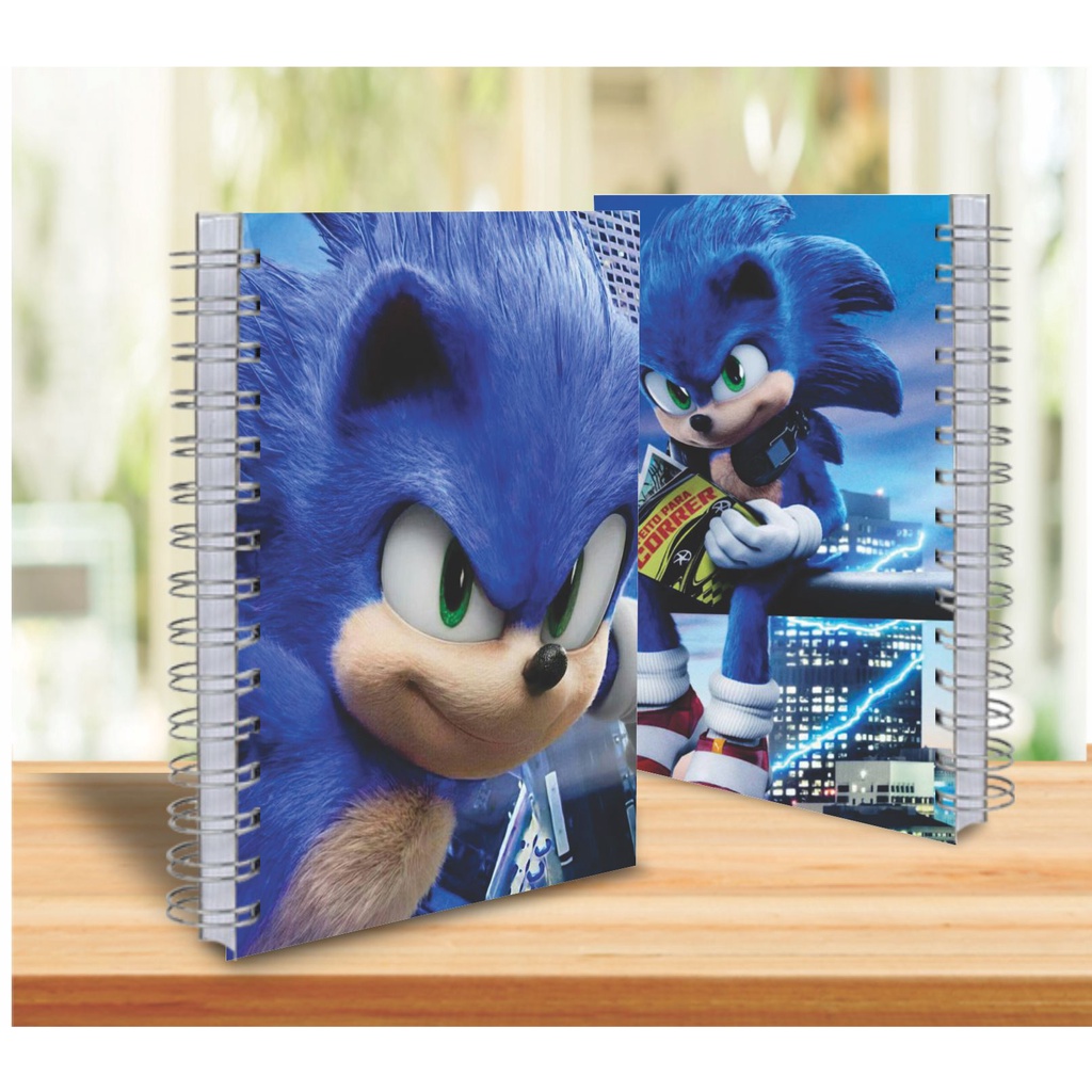 Caderno Sonic A5 - 100 Folhas 15x21 (Tamanho Pequeno) | Shopee Brasil
