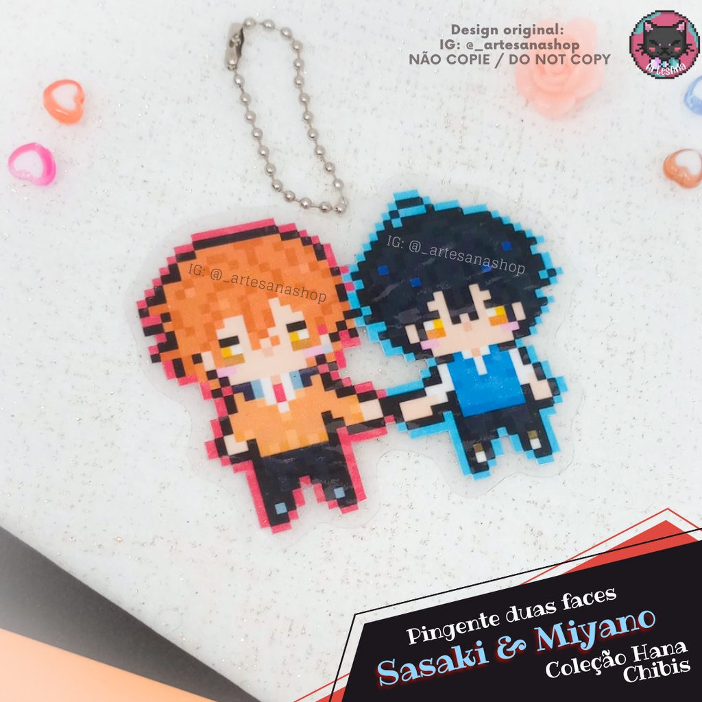 Chaveiro plastificado Casais Chibi Anime BL - Variados ( Banana Fish ...
