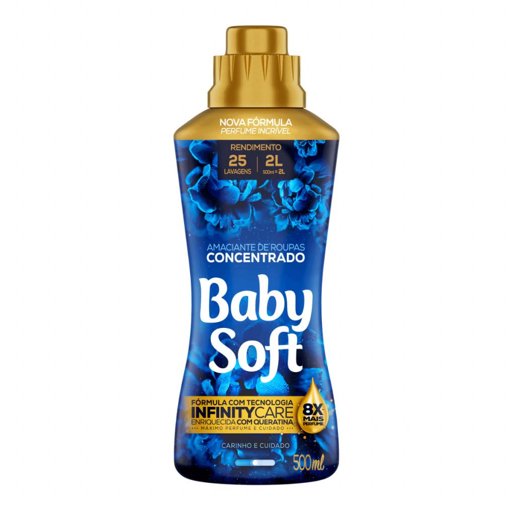 Amaciante Concentrado Baby Soft Carinho e Cuidado 500ml | Shopee Brasil