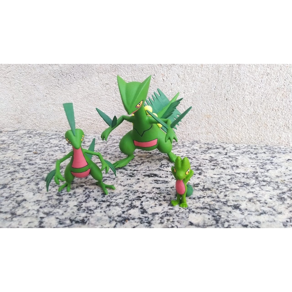Treecko Grovyle e Sceptile - Pokemon - Impressão 3D | Shopee Brasil
