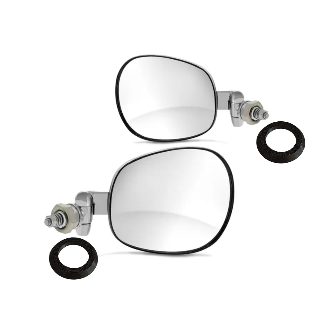 Par Retrovisor Fusca Mod Raquete Brasilia Aço Inox Original | Shopee Brasil