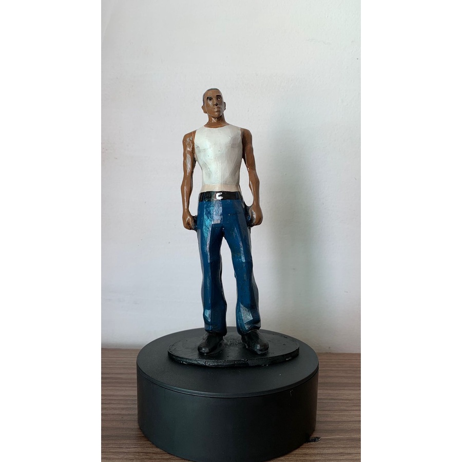 Boneco Estátua Carl Johnson Gta San Andreas Cj Resina 20cm | Shopee Brasil