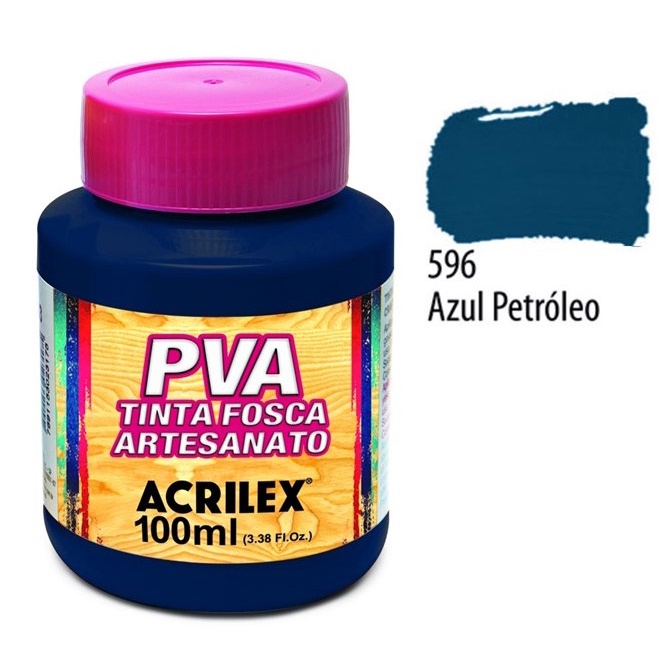 Tinta PVA Artesanato Madeira MDF Gesso Cerâmica Acrilex 100ml (escolha ...