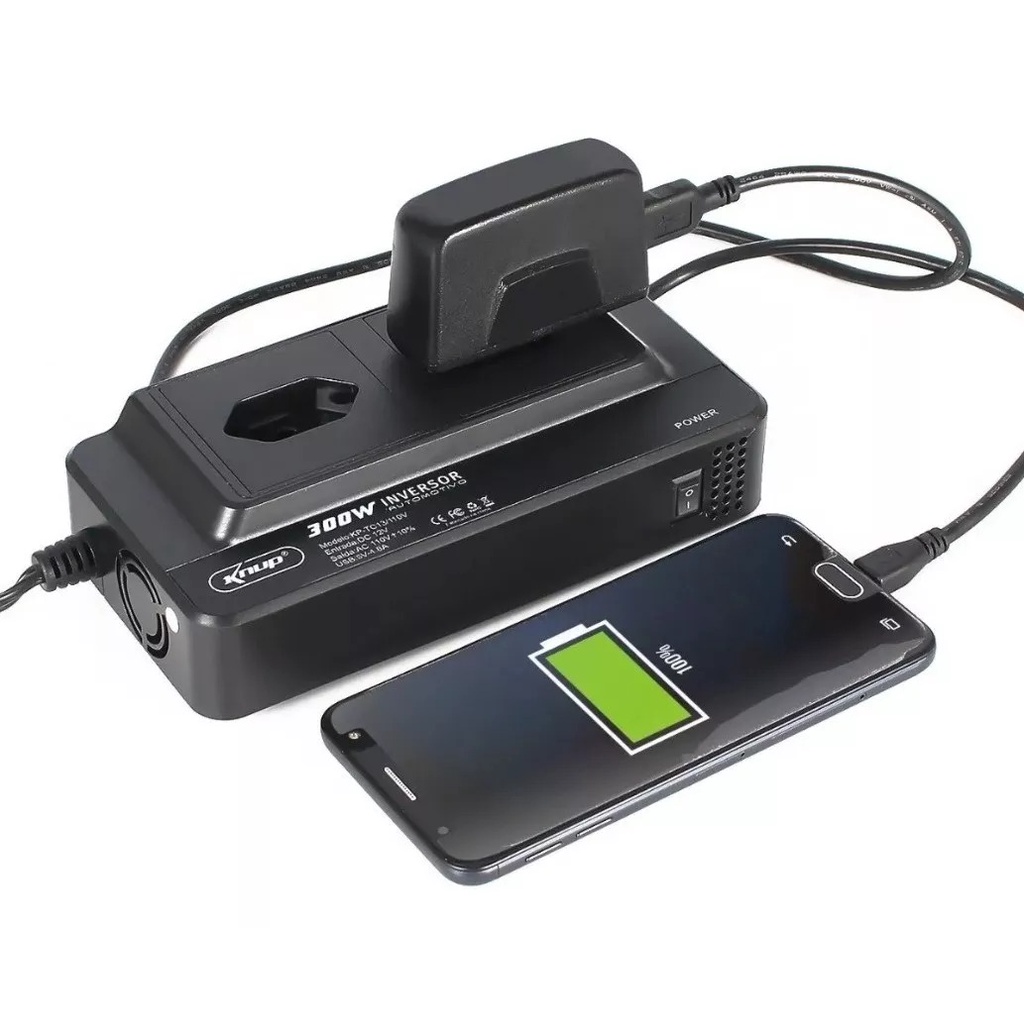 Inversor Automotivo Veicular De Tensão 12v 110v/220v Digital | Shopee Brasil