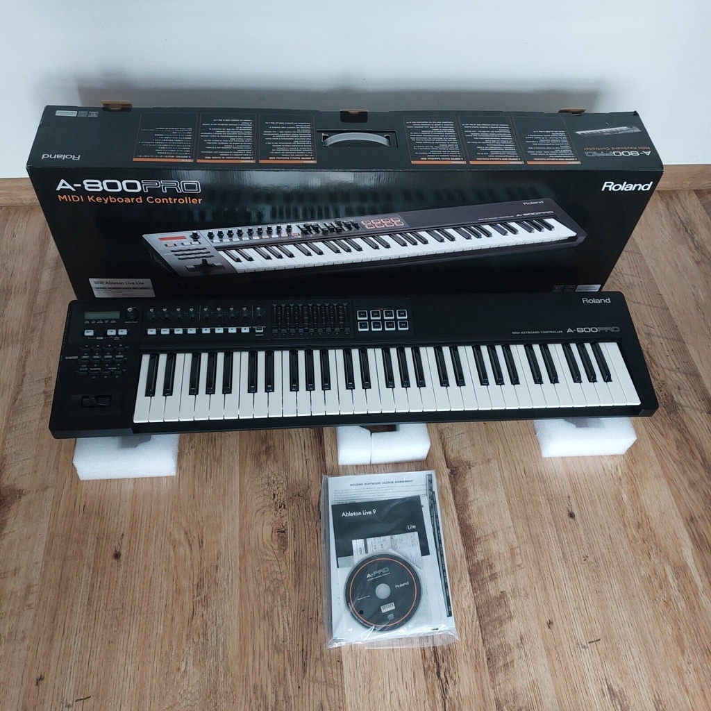 Controlador de teclado Midi Roland A-800 Pro de 61 teclas com software ...