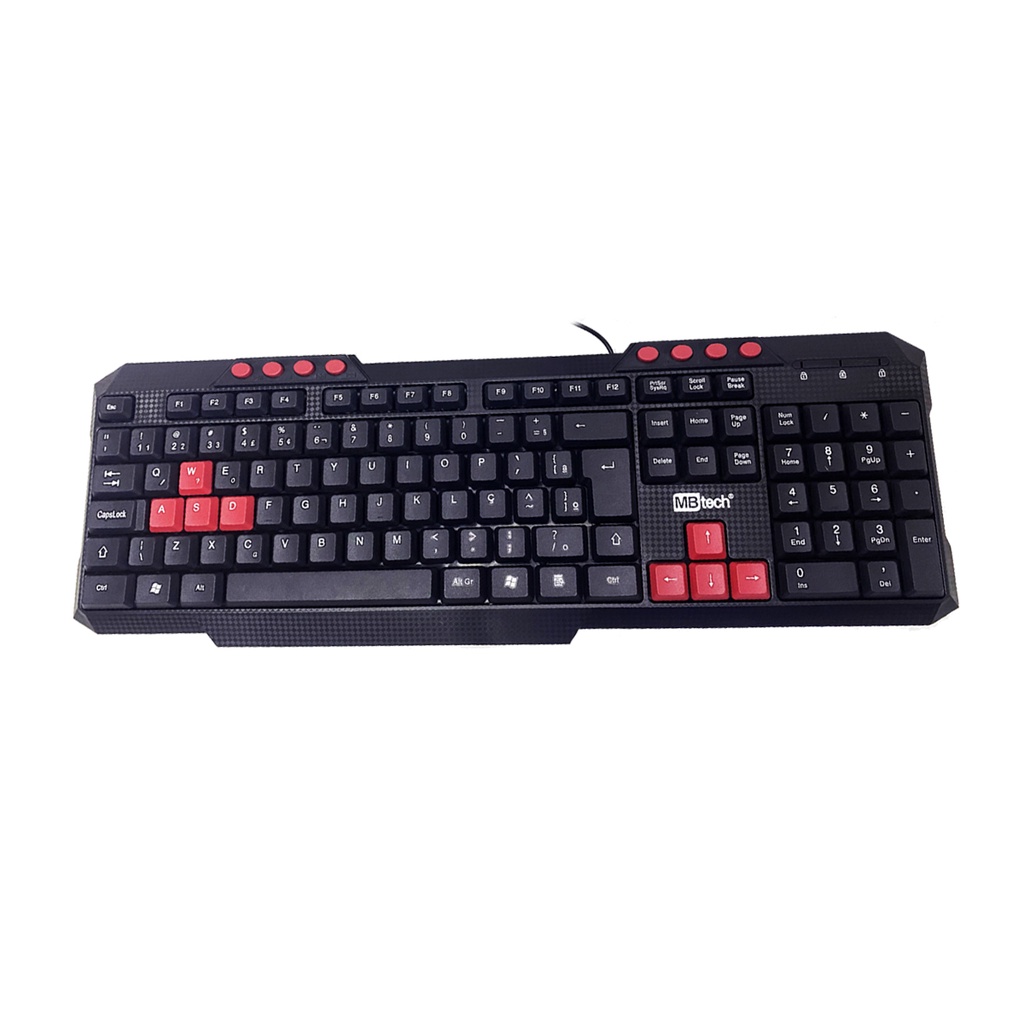 Teclado Gamer Multimídia USB 3.0 Abnt 2 Teclas Atalhos Tech | Shopee Brasil
