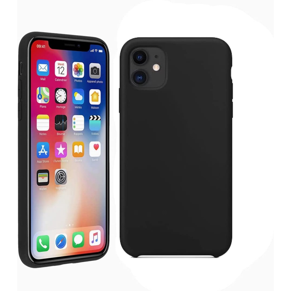 capa case capinha iphone 11 normal aveludada de silicone protetora ...