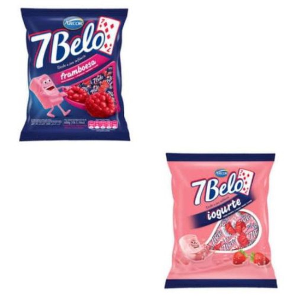 Bala 7 belo escolha o sabor 150g arcor | Shopee Brasil