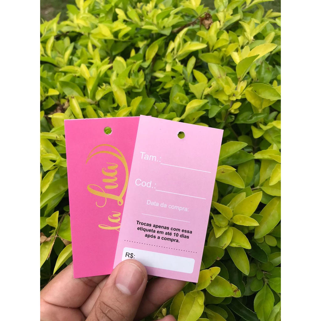 Etiquetas Personalizadas para Loja Roupas Tag de Roupa com a Sua Marca ...