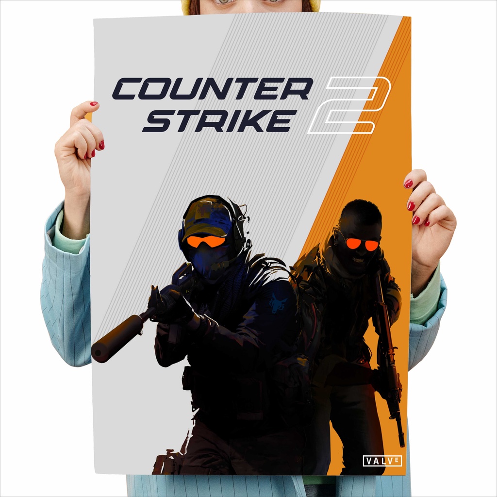 CS2 Poster Adesivo A3 (29,7x53cm) - Counter-Strike 2 csgo game source 2 ...