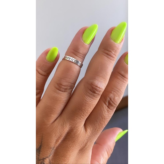 ANEL DE FALANGE DE PRATA PURA 925 PERSONALIZADO COM O SIGNO DE ...