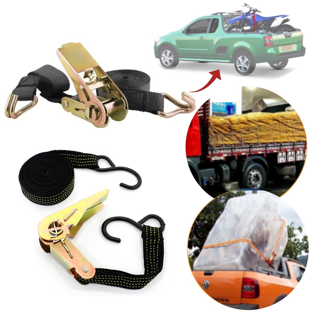 Cinta Para Prender Carga Com Catraca 5 Metros Hammer Original | Shopee ...