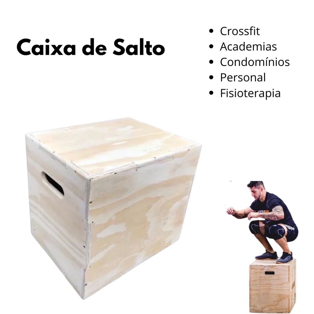 Caixa Crossfit/jump Box 75x50x60 - Escorrega o Preço