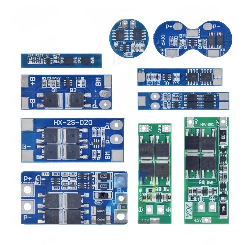 Placa de proteção de bateria de lítio 1s 3a 2s 5a 3a,8a 10a 7.4v 8.4v e ...