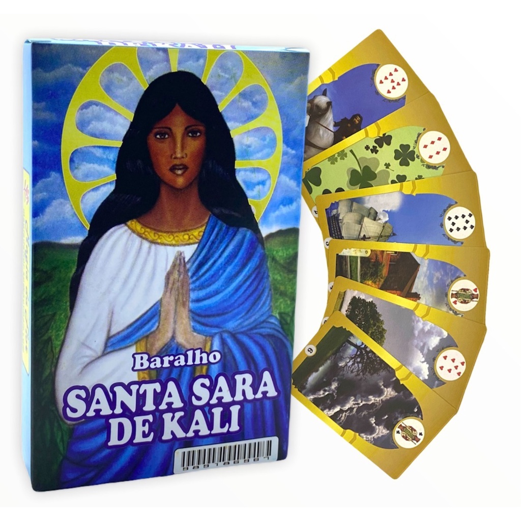 Baralho Tarot Santa Sara De Kali 36 Cartas E Manual 1un Shopee Brasil