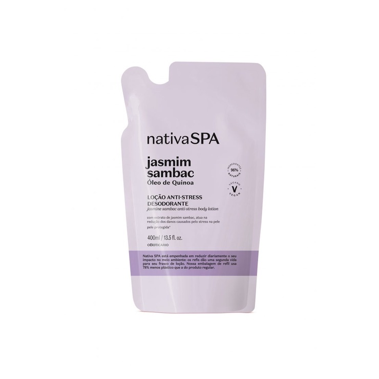 Refil Loção Hidratante Desodorante Corporal Anti-stress Nativa SPA ...