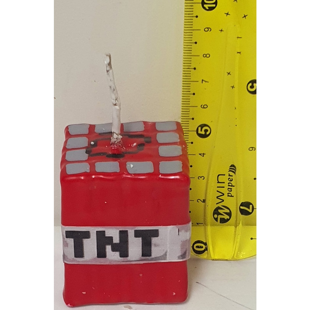 Vela de Aniversário Festa Minecraft Bomba TNT | Shopee Brasil