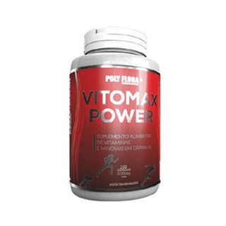 VITOMAX POWER - 100CAPS 500MG (POLY FLORA) | Shopee Brasil